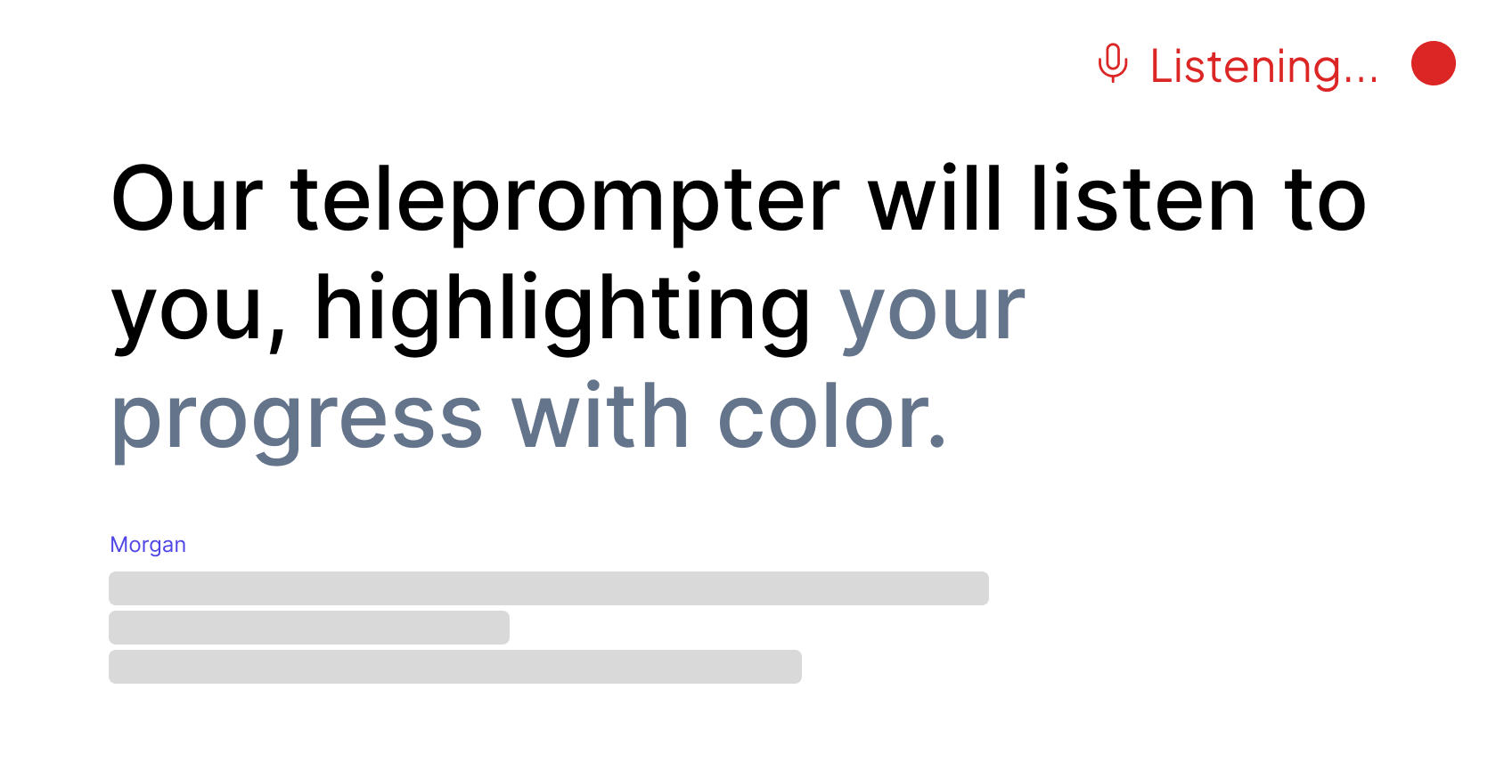 Voice-tracked Teleprompter - Made for Actors