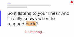 AI reader - For rehearsals, self-tapes & auditions
